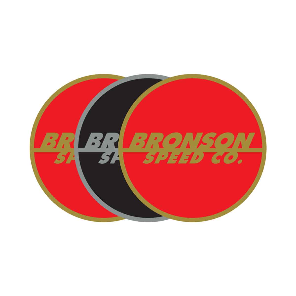 Bronson Speed Co Spot Logo Flash Sticker - Assorted Colors 3" x 3 ...