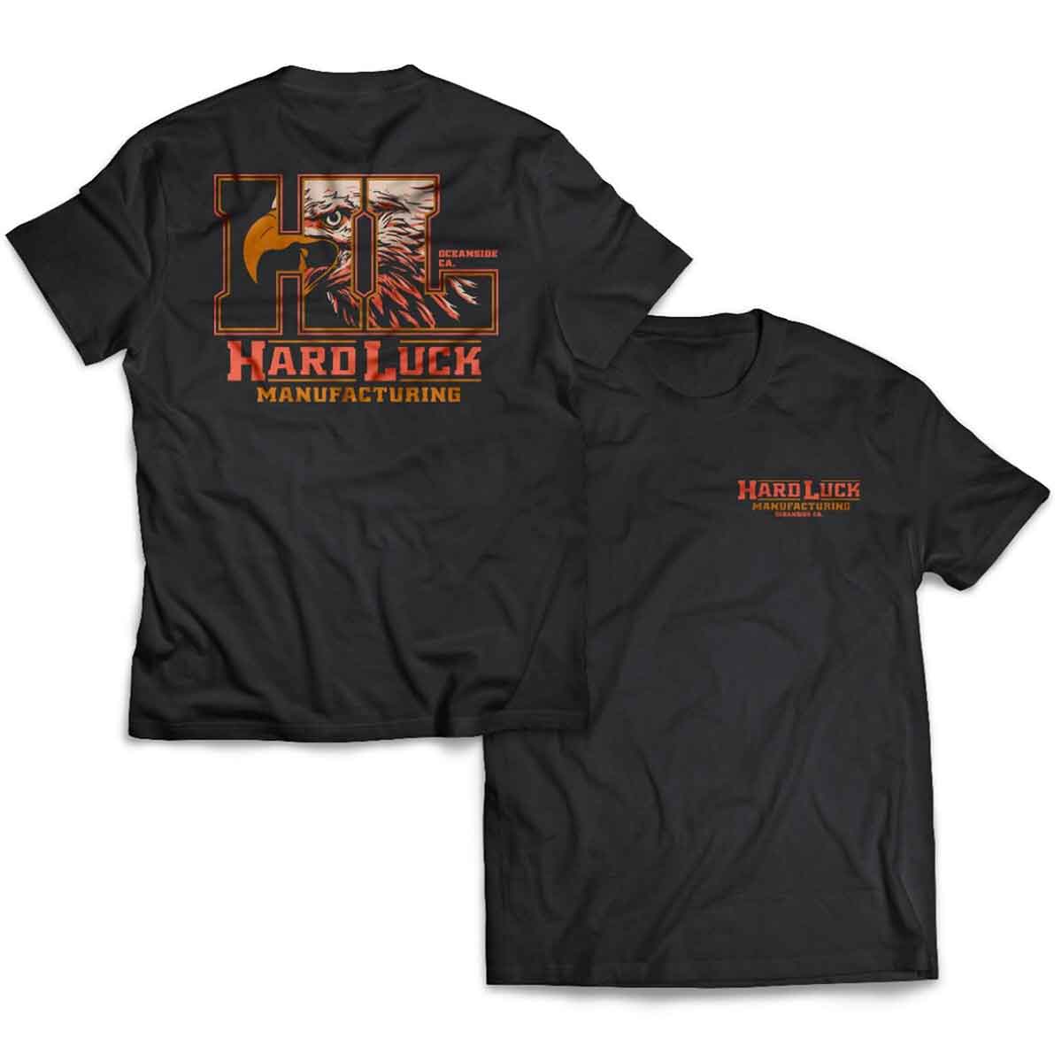 Hard Luck MFG HL Eagle T-Shirt - Black | SoCal Skateshop