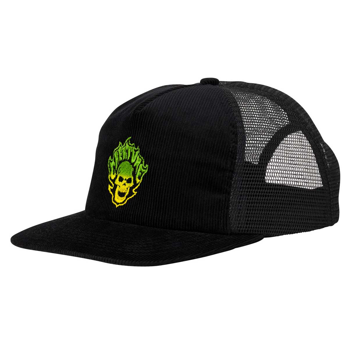 Creature Skateboards Bonehead Flame Mid Profile Mesh Trucker Hat ...