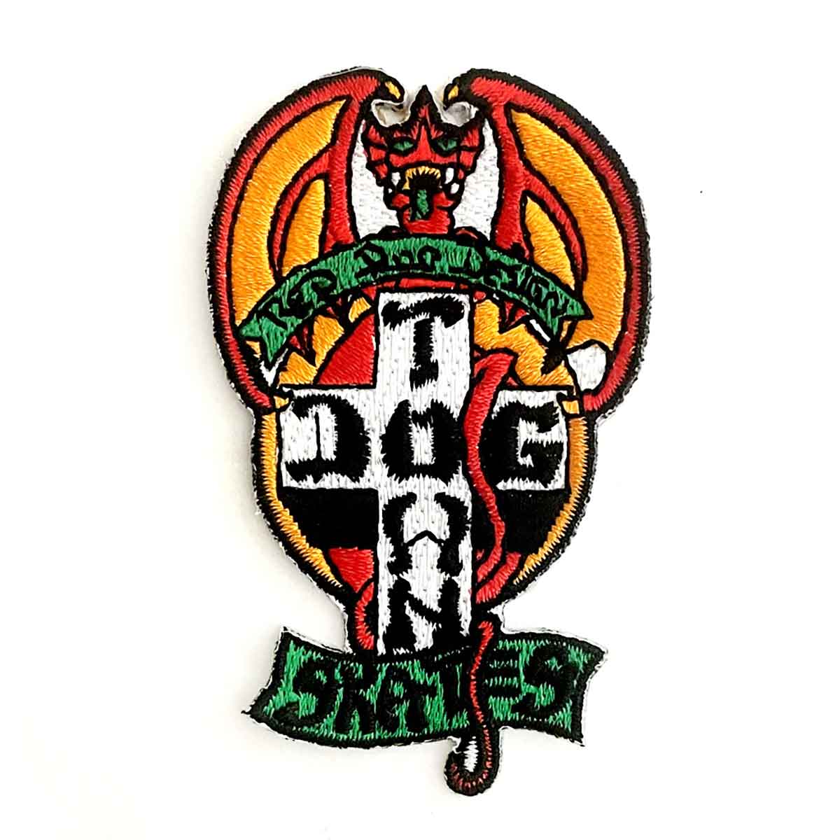 Dogtown Skateboards OG Red Dog 70s Patch - Green/Orange Wings 2.75" x 1 ...