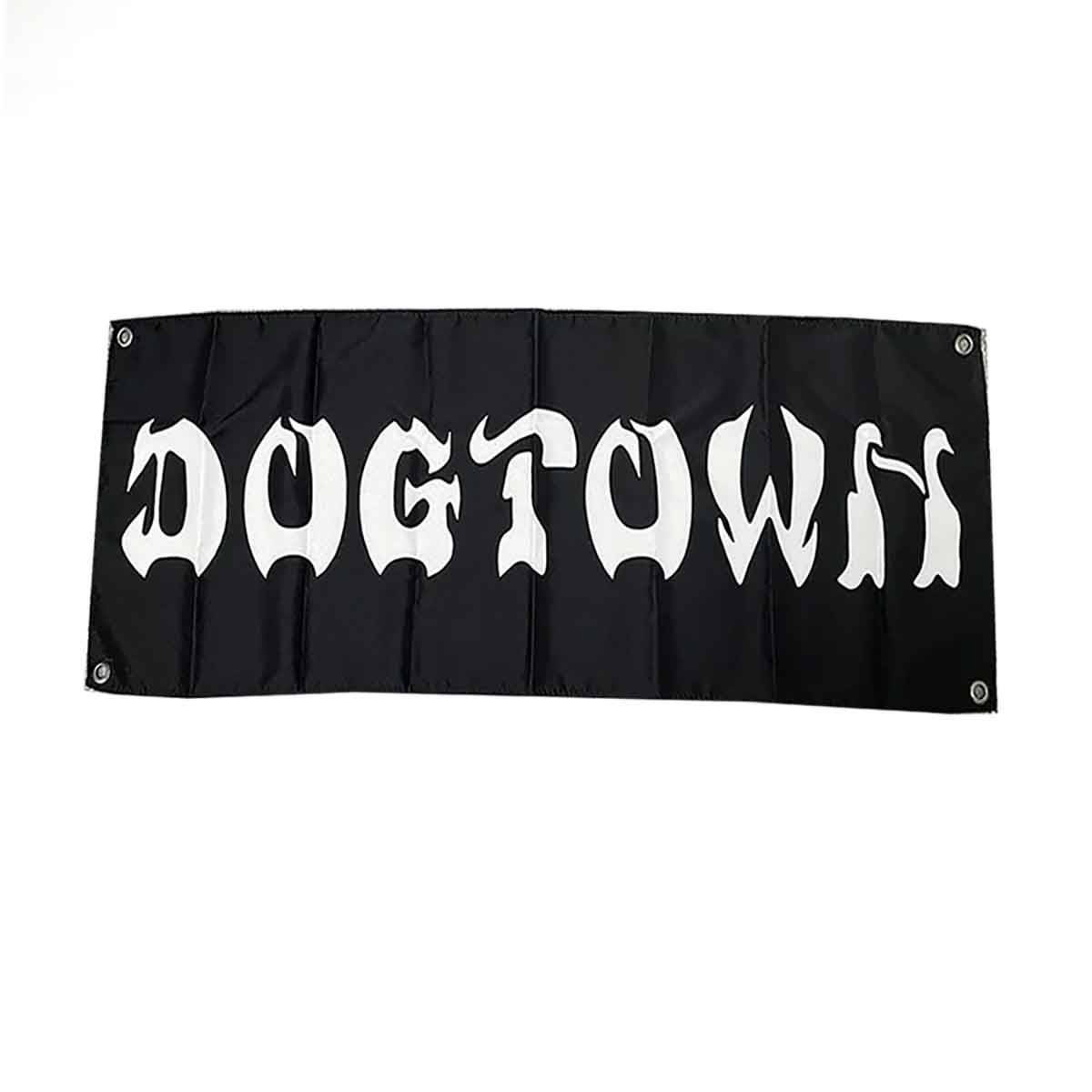 Dogtown Skateboards Bar Logo Flag - Black/White 46" x 15" | SoCal Skateshop