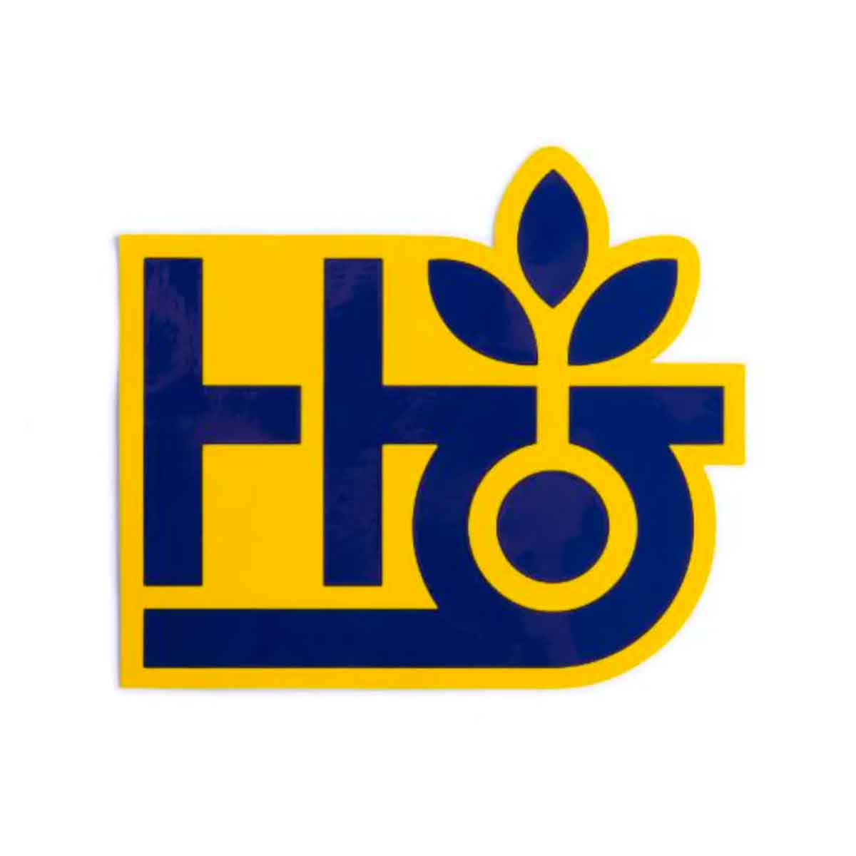 Habitat Skateboards Pod Large Sticker - Yellow 6" x 5.25" | SoCal Skateshop