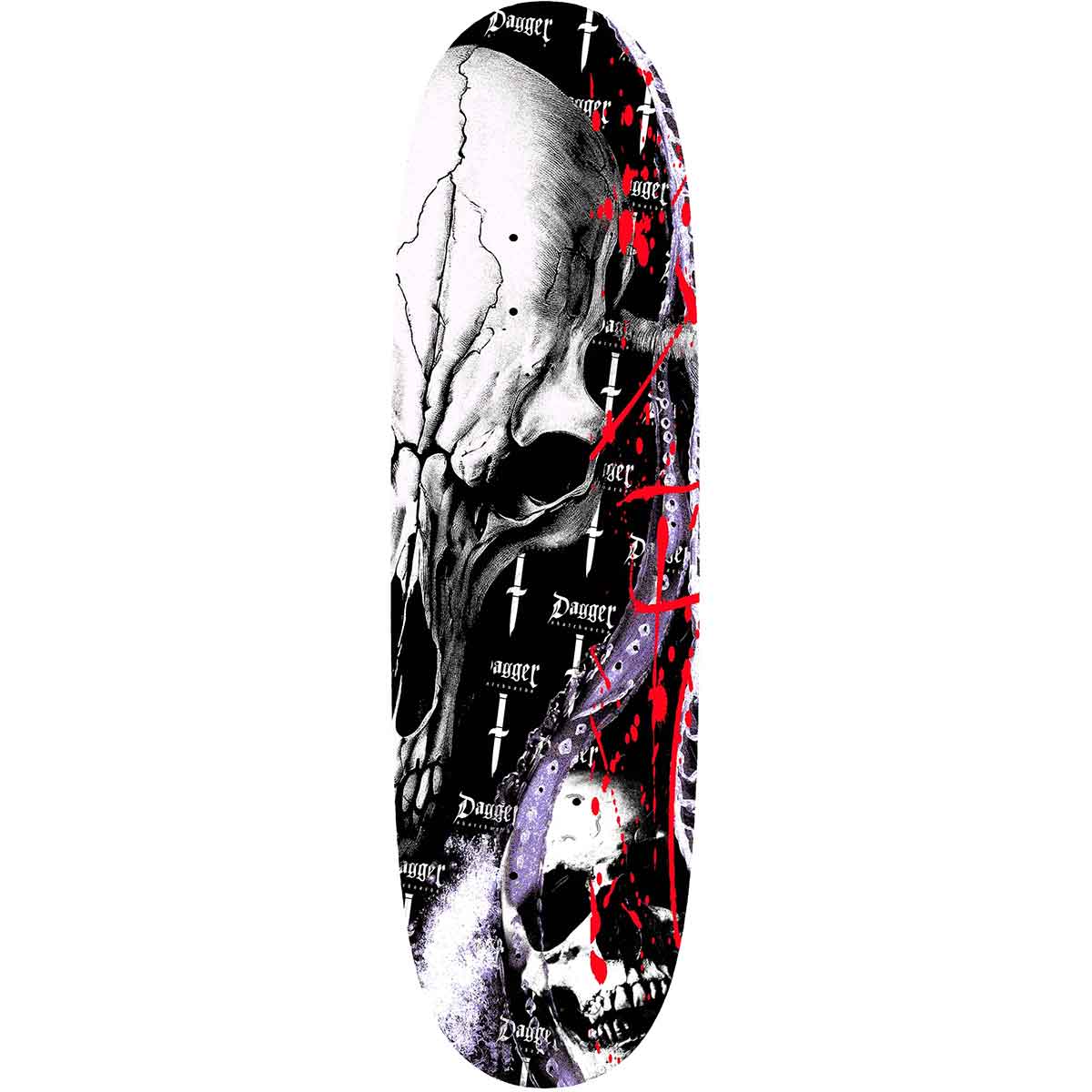 Dagger Deceased Egg Shaped Skateboard Deck - 8.75x33.125 | SoCal Skateshop