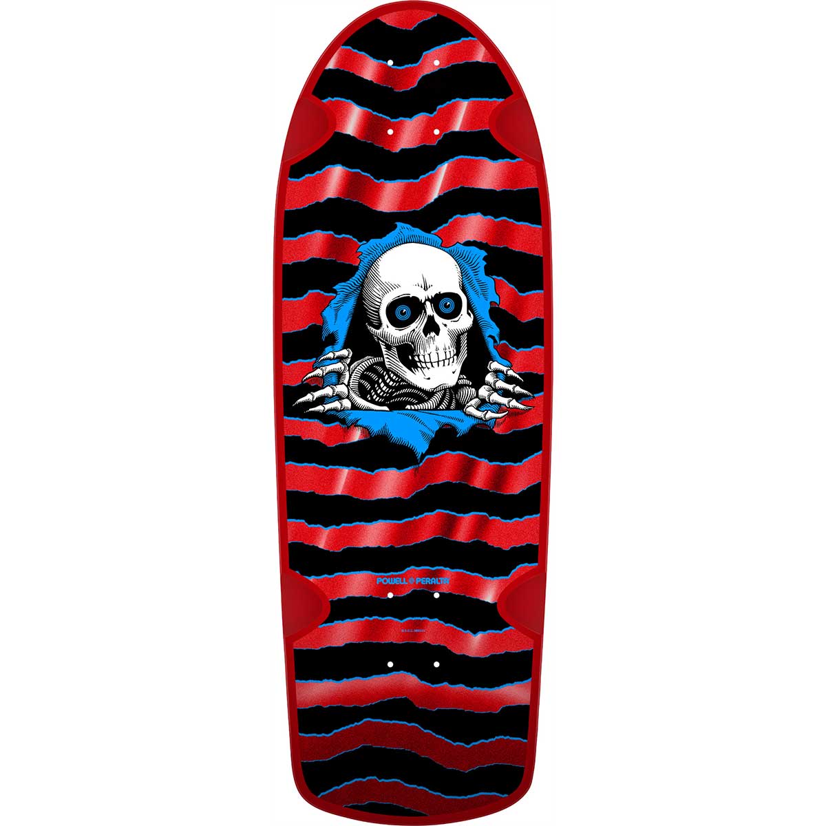 Powell Peralta OG Ripper Re-Issue Skateboard Deck - Red Foil 10x30 ...