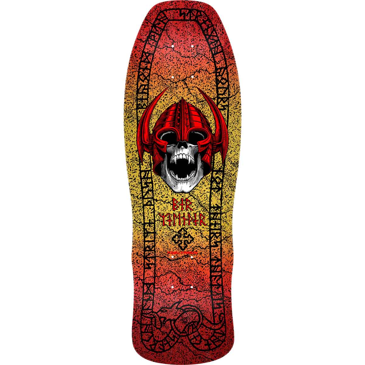 Powell Peralta Per Welinder Nordic Skull Re-Issue Skateboard Deck - Red ...