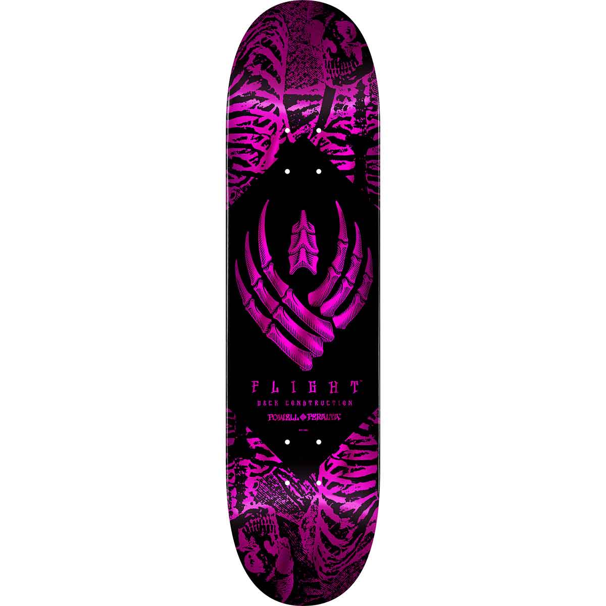 Powell Peralta Skeleton Foil Pink Flight 242 Skateboard Deck - 8x31.45 ...