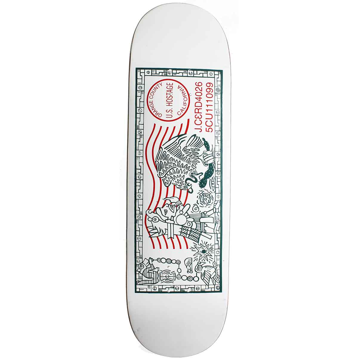 Scum Skates Jose Cerda Pro Postal Series Skateboard Deck - White 8 ...
