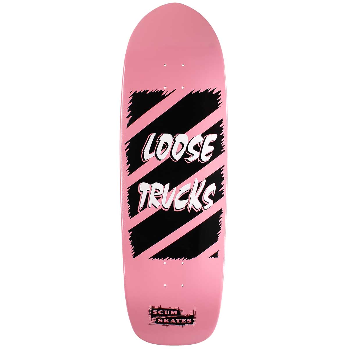 Scum Skates Loose Trucks Shaped Skateboard Deck - Pink Dip 10x33 ...