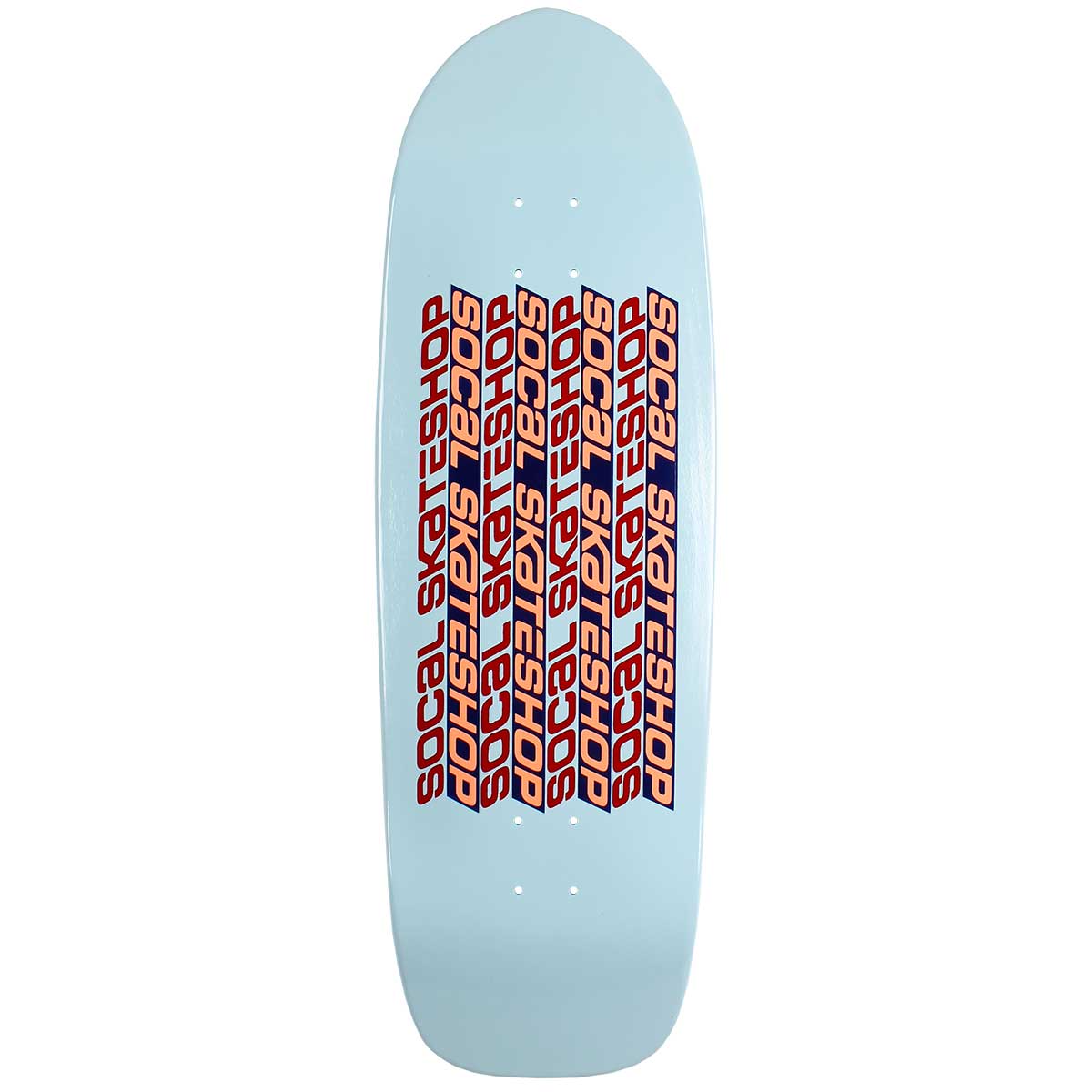 SoCal Skate-Shop Vari-Stripe Shaped Skateboard Deck - Blue 10x33 ...