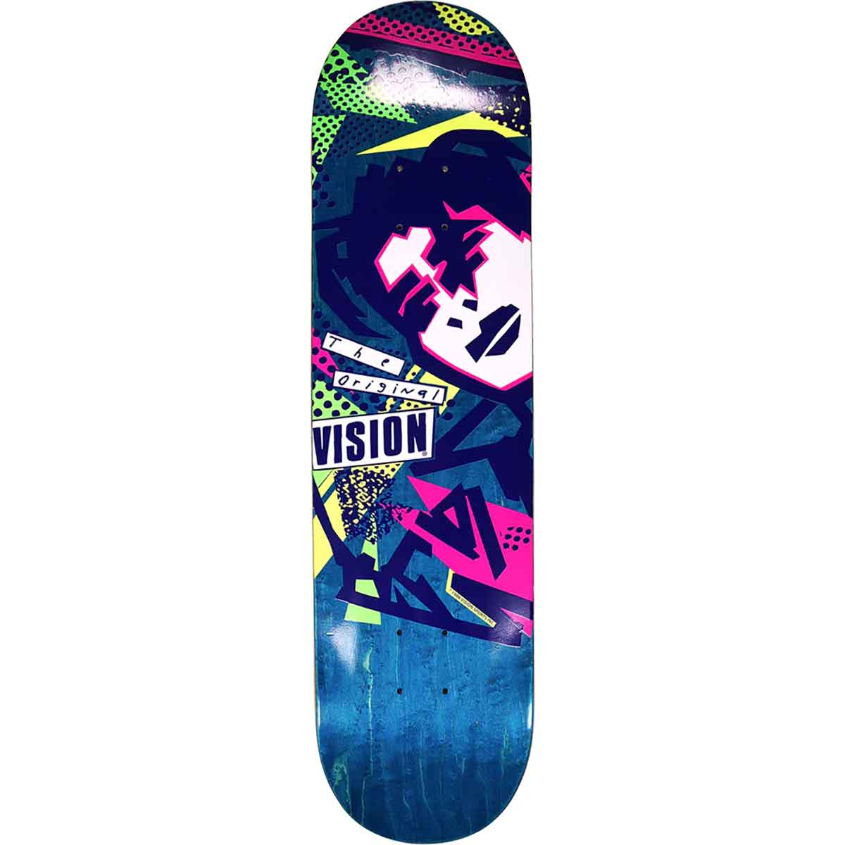 Vision MG Pop Skateboard Deck - Blue Stain 8.25x32.25 | SoCal Skateshop