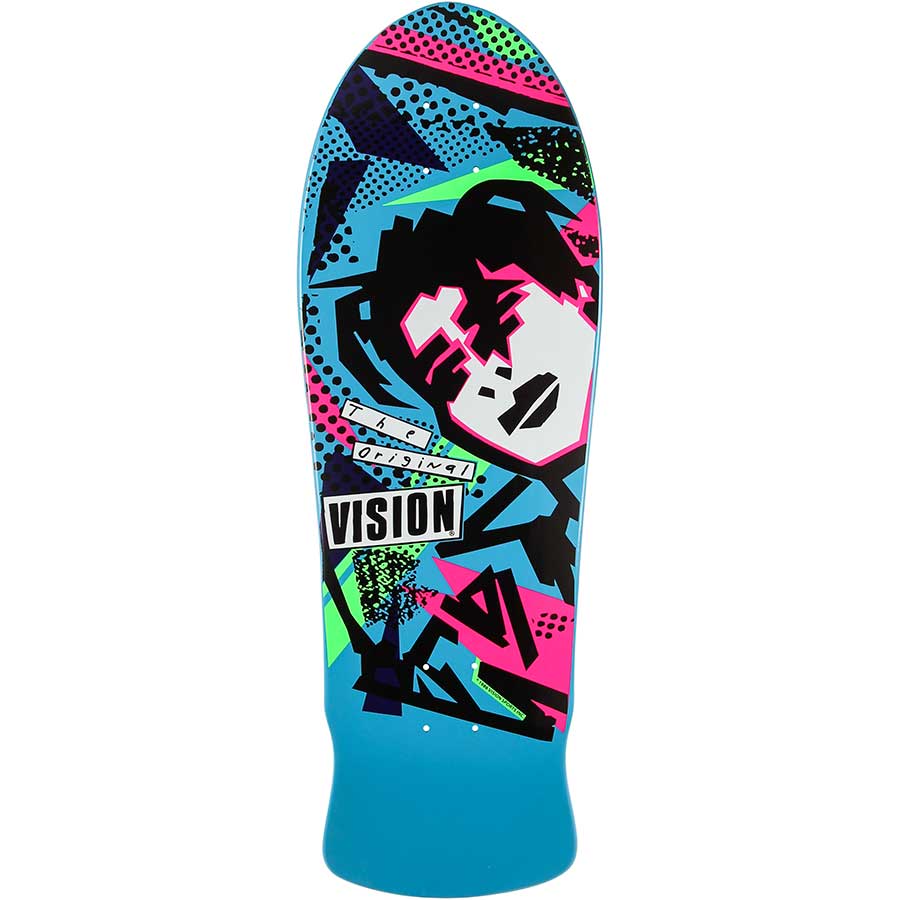 10x30 Vision Old School Gonz Re-Issue Deck - Blue Dip | SoCal Skateshop