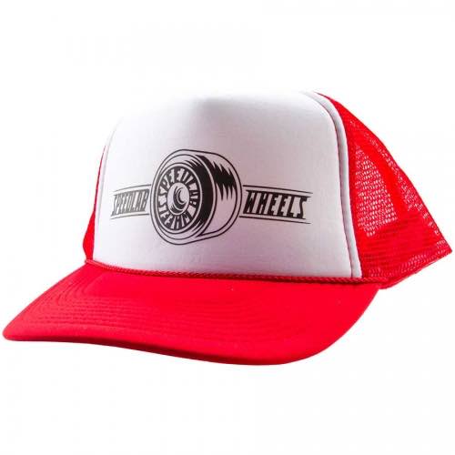 Speedlab Wheels Mesh Trucker Hat - Red/White | SoCal Skateshop